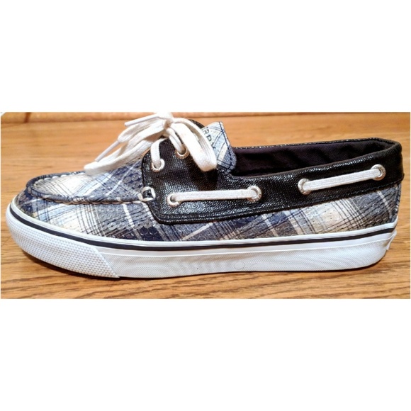 Sperry | Shoes | Sequin Plaid Canvas Sperry Top Sider Shoes | Poshmark